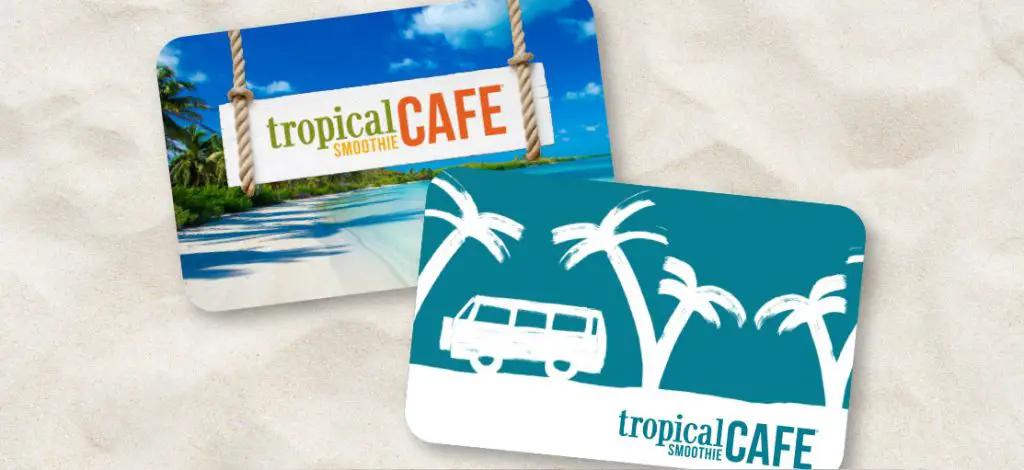 How to Use a Tropical Smoothie Gift Card Online? - Infrared for Health